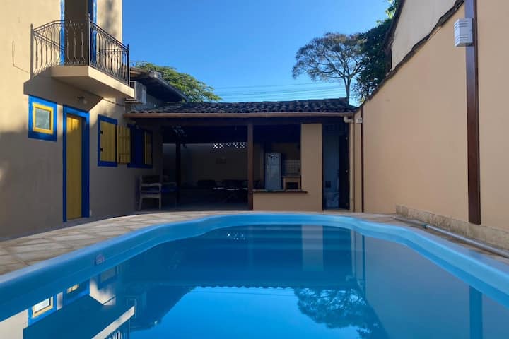 Casa Pontal Amar O Mar Frente Pro Centro Histórico - Paraty