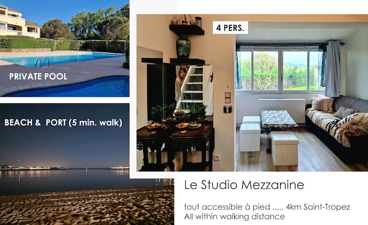 Studio Mezzanine Entier, 
Le Petit Atelier - Ramatuelle