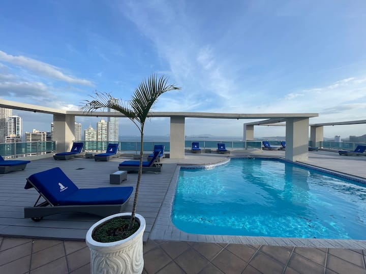 City Center Apartment With Pool And Ocean View - Panama