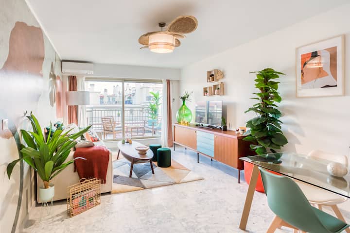 Suite Déroulède 8min De La Mer/parking,terrasse,ac - Nice