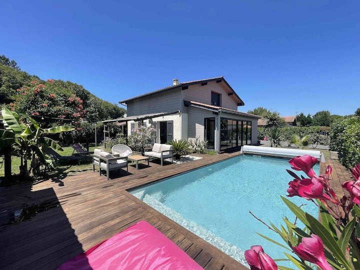 Belle Maison, 3 Chambres, Piscine Chauffee - Labenne
