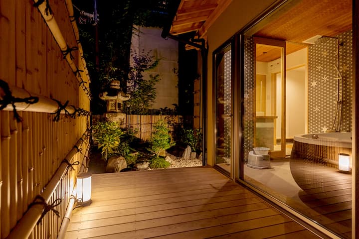 New!kyoto・higashiyama東山駅徒歩5分〜中庭付きお風呂があるプライベート空間!粟田 - Kyoto