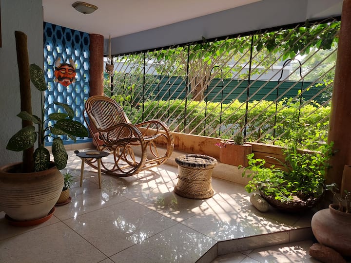 Unwind At Our Cosy Soma Garden House - Mysuru