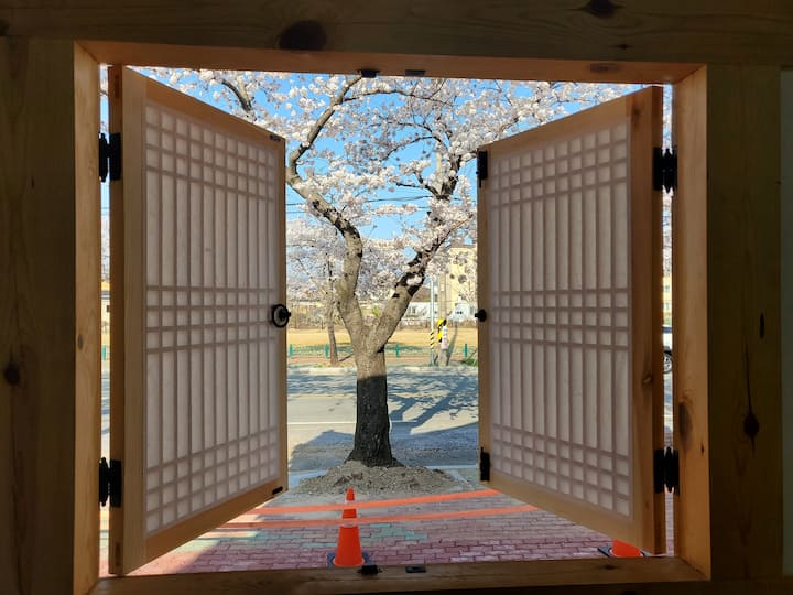 벚꽃뷰-자쿠지가 있는 한옥독채숙소"한옥애"(바베큐안됨) - Gyeongju-si