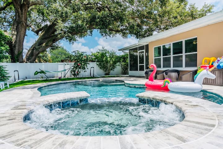 Heated Pool & Spa -Mins To Beach - Swan Lake, Clearwater