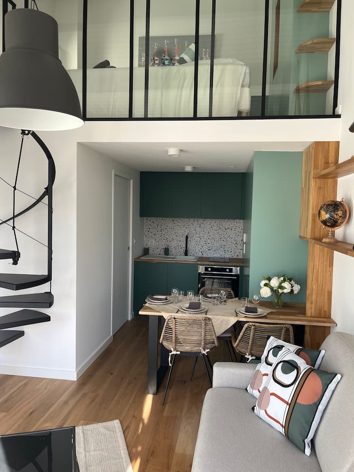 Appartement Esprit Loft, Piscine, Parking Privatif - Île de Ré