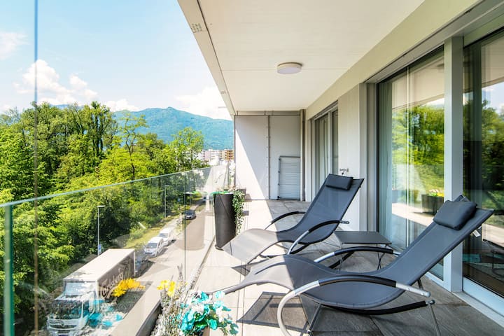 App. Moderne Avec Terrasse Ensoleillée (Linda) - Gordola