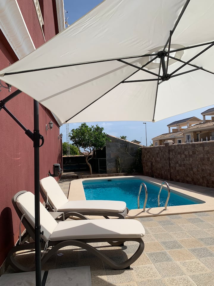 Radhus I Villamartin, Privat Pool & Uteplats - San Miguel de Salinas