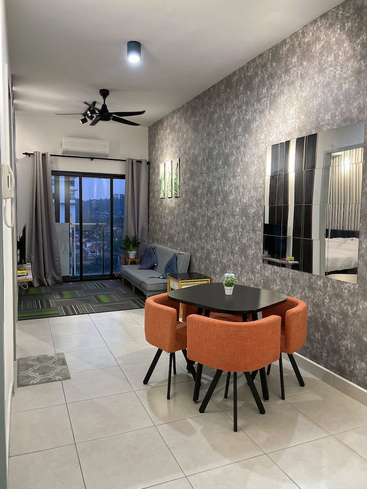 Wifi Tvbox Deco Home @Manjalara - 5min To Desapark - Sungai Buloh