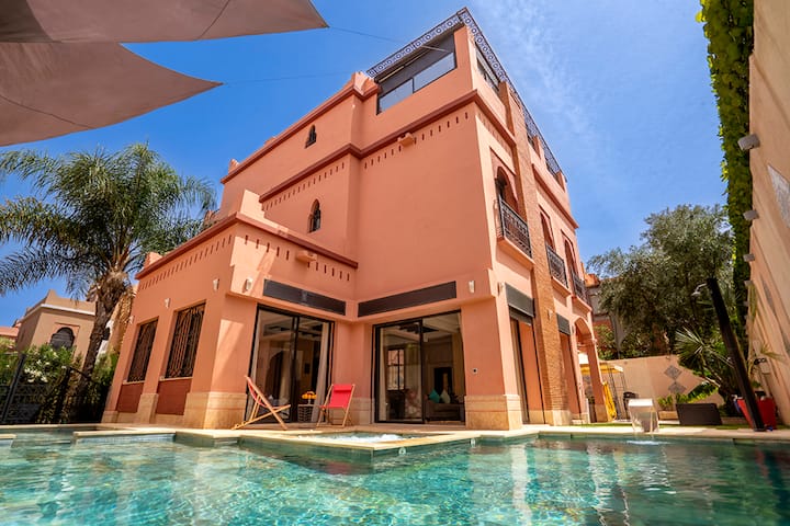 Luxueuse Villa_azao, Gym/piscine/jacuzi/hamam * - Marrakesh