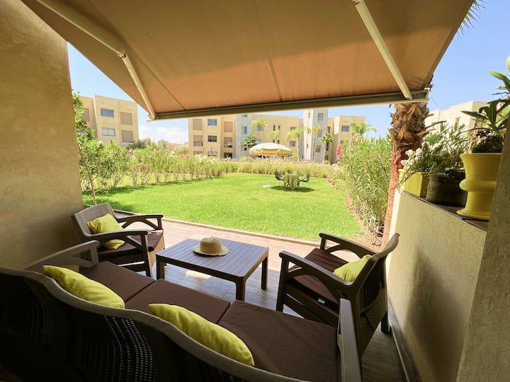 Apt 2 Chambres à Marrakech | Jardin Piscine - Marrakesh