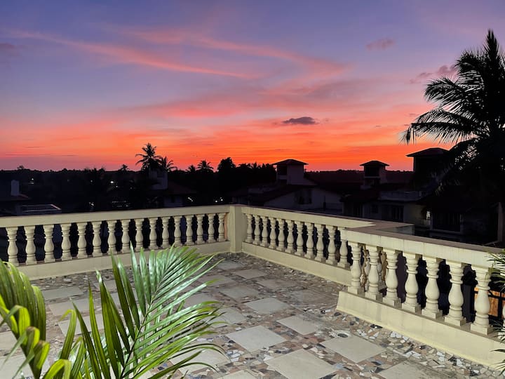 Penthouse Nirvaan | 3 Terrace+2 Pool | Beach 5 Min - Goa