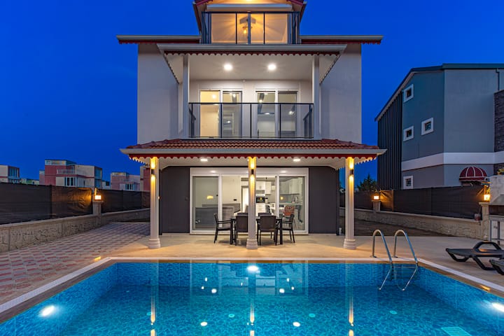 Near By The Land Of Legends,private Pool Vi̇lla Sun - Belek