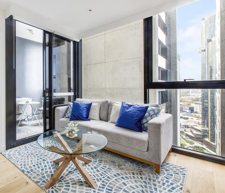 Aqua Verde—chic City Stay Near Yarra River & Crown - Melbourne