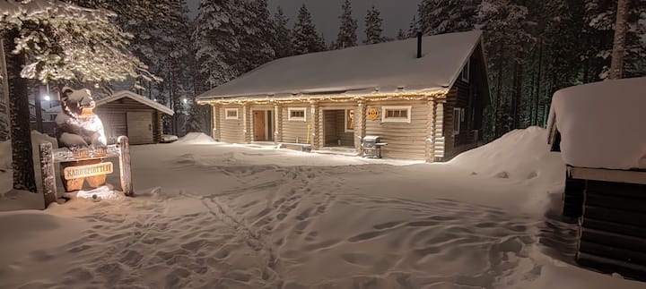 Bear Lodge Log Cabin At Levi Centre With Jacuzzi - Finlandia