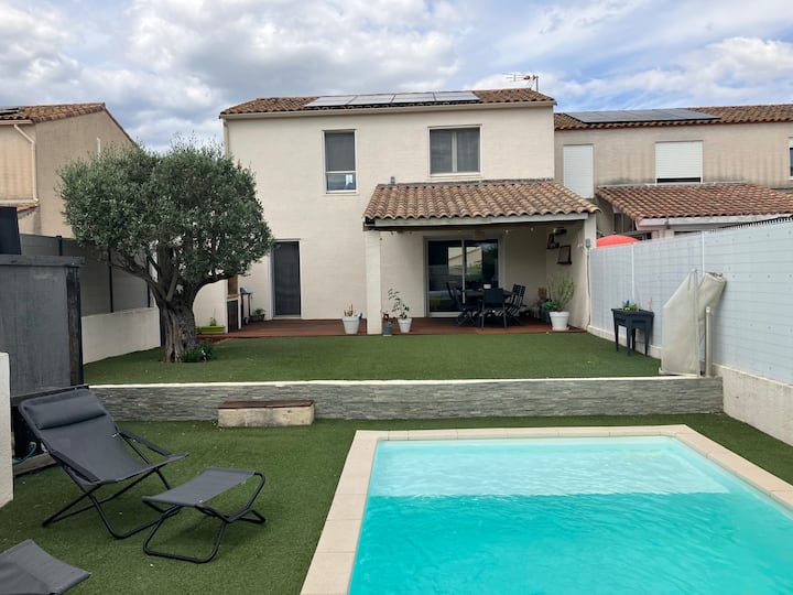 Villa Avec Piscine Proche Mer - Carnon