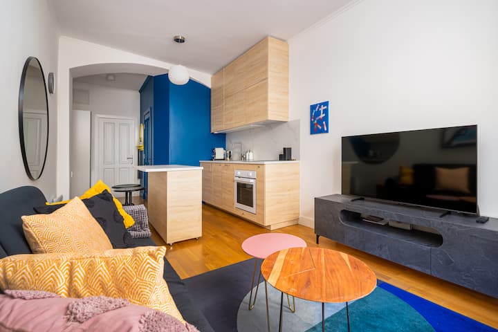 Charming Design Haven | Smart Tv | Free Parking - Riga