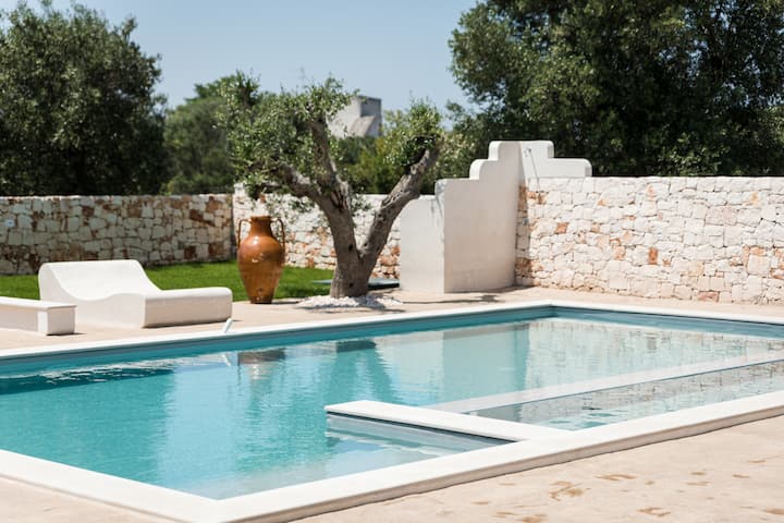 Private Swimming Pool | Center | Villa Bianca - Pouilles