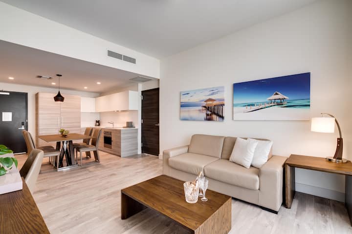Spacious Two-bedroom Condo, Kitchen & Living Area - Hollywood, FL