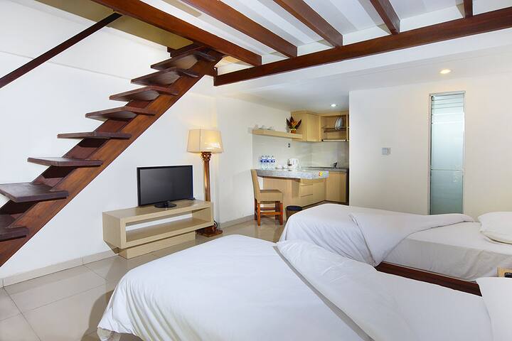 Legian Sunset Cozy Family Loft Apartment 4guests - Seminyak