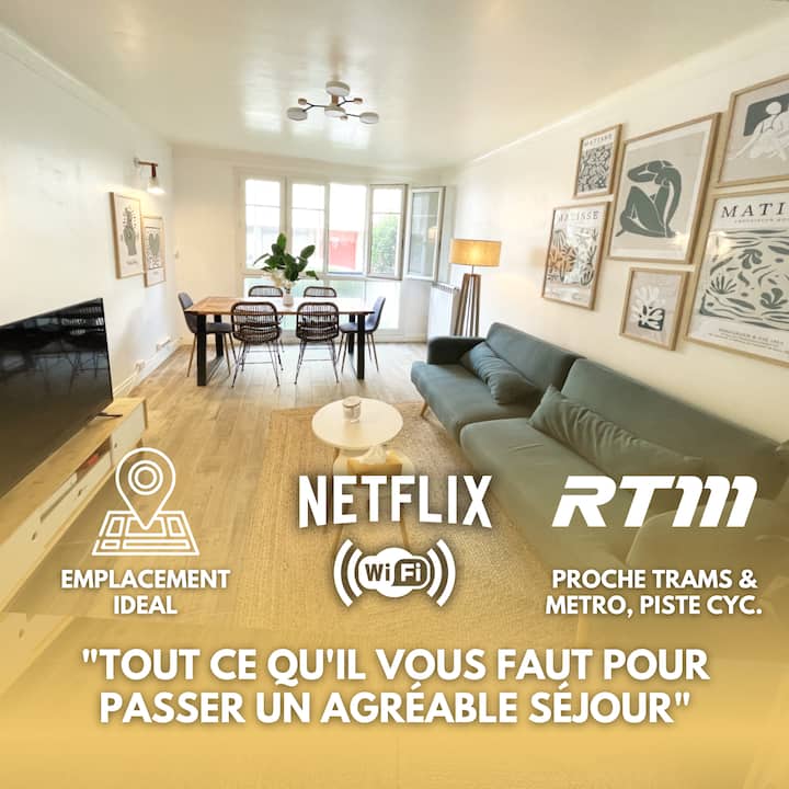 Superbe T3 Cosy - Timone - Marseille