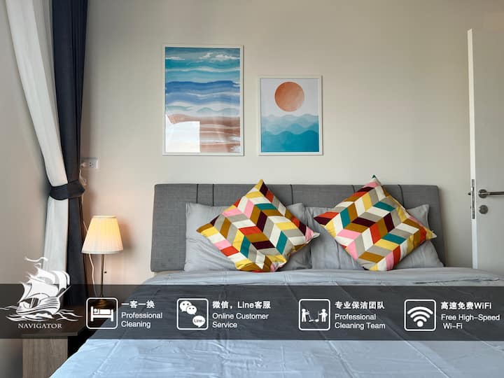 Two-bedroom/ramkhamhaeng/free Pool And Gym - Bang Kapi District