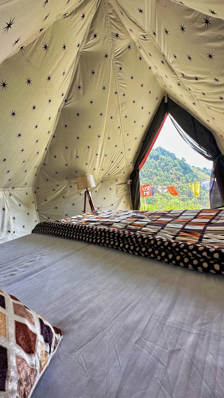 Riverside Bell Camp With Mountain Views - Barot