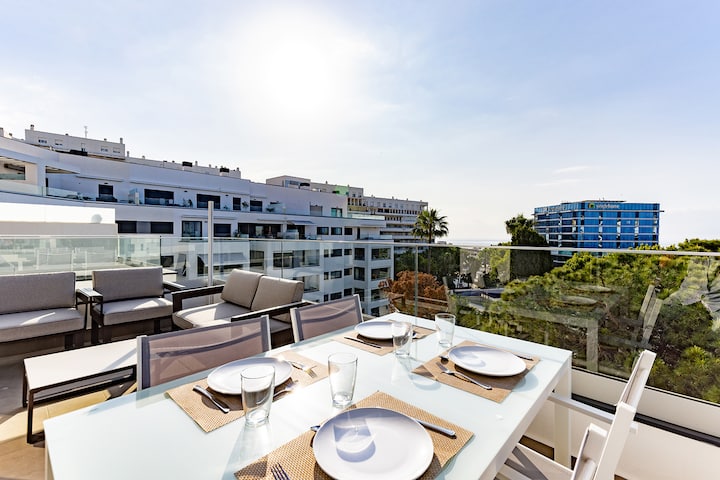 New Apartment W/ Pool & Sea View - Marbella