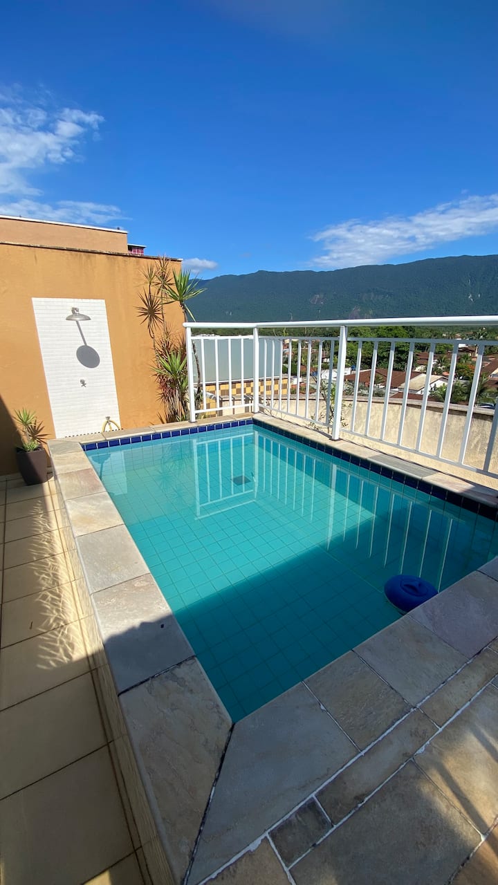 Linda Cobertura Com Piscina Perto Da Praia - Bertioga