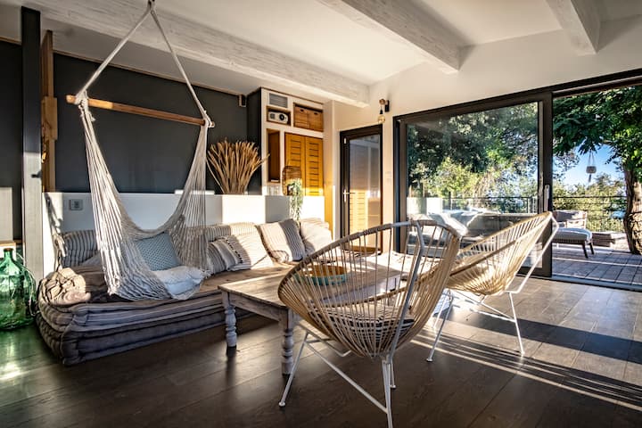 Maison Vue Mer, Accès Privé Plage Et Bateau - Le Pradet