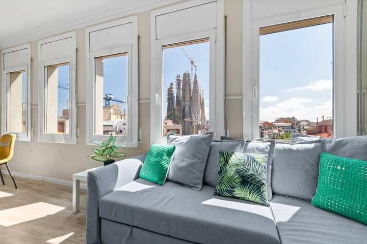 ♛Fabuleux Attique Avec Terrasse-vue Sagradafamilia - Barcelona