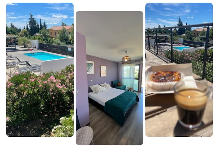 Dans Un éCrin De Verdure, Res Avec Piscine - Éguilles