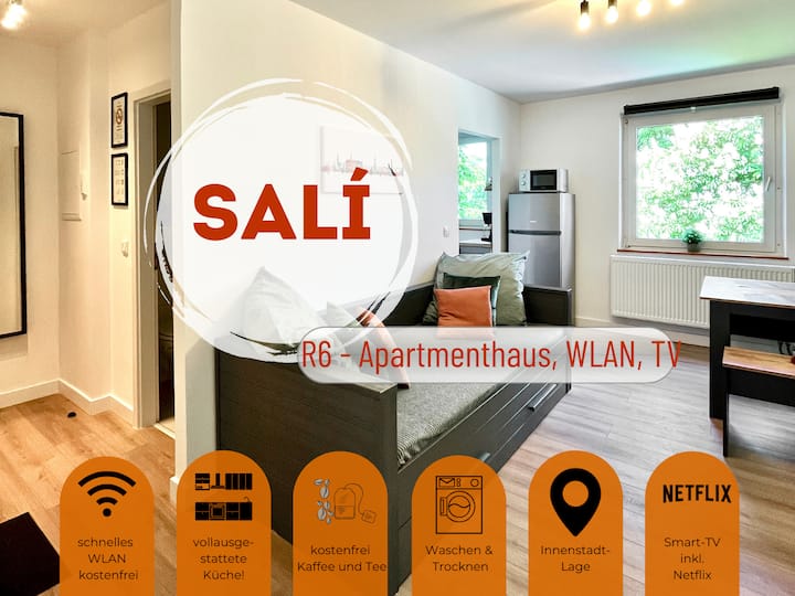 Sali - R6 - Apartmenthaus, Wlan, Tv - Remscheid