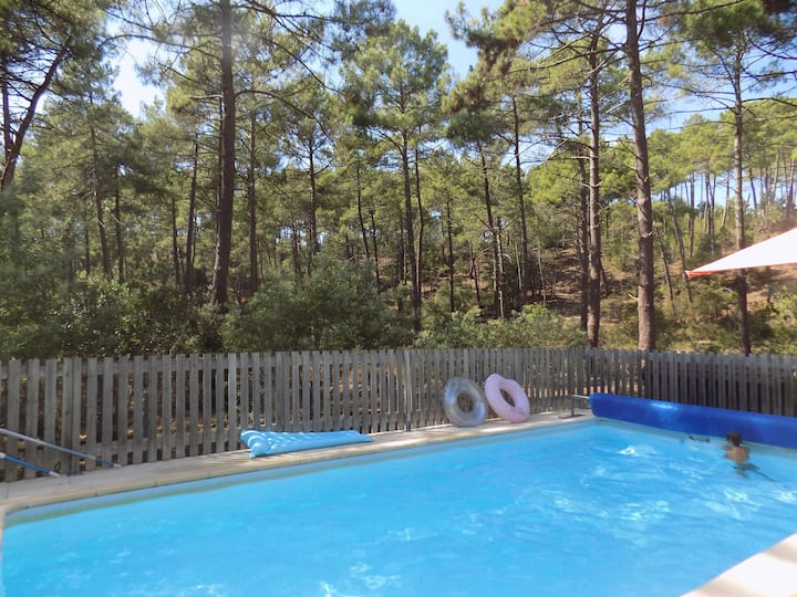 Maison Avec Piscine Privée- Maubuisson - Carcans