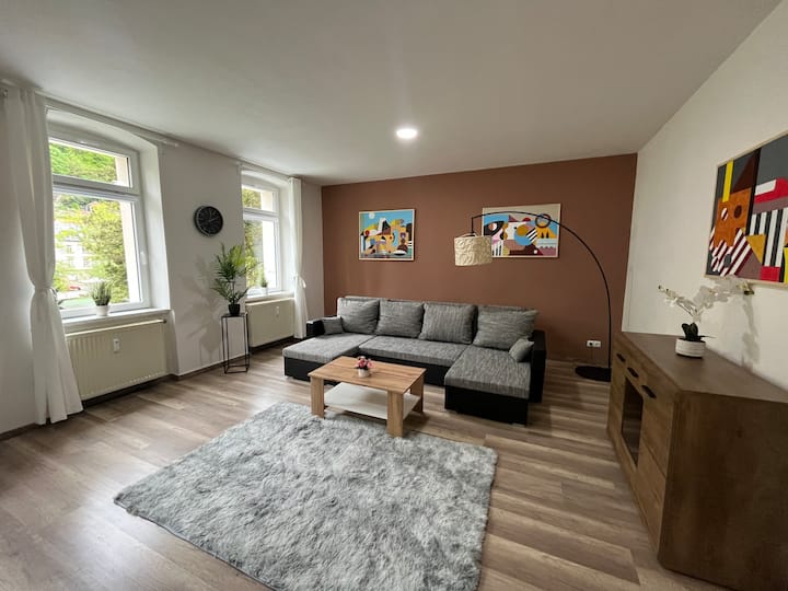 4 P, 1bd 70m2 Balcony/parkview - Bad Schandau
