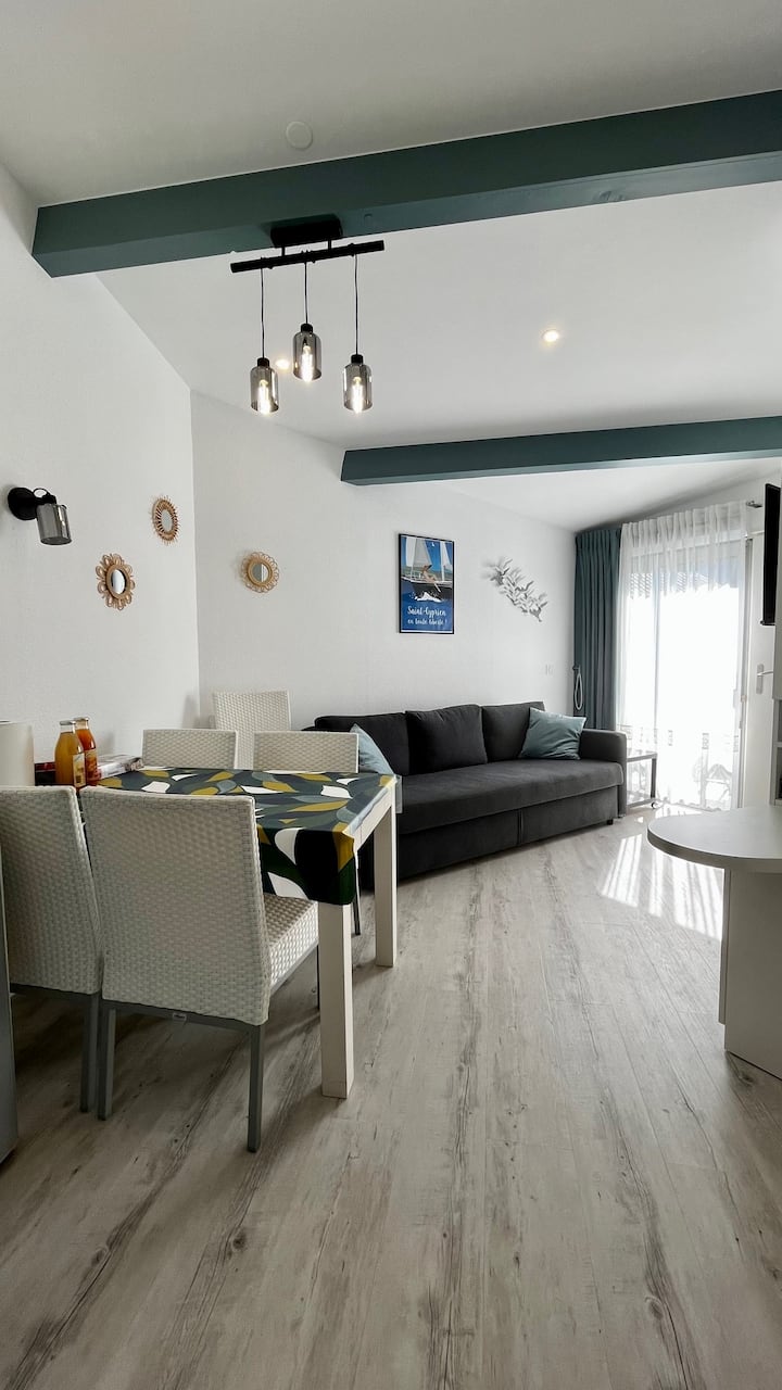 Maison Dans Résidence Avec Piscine, 300 M Plage - Plage de Saint-Cyprien