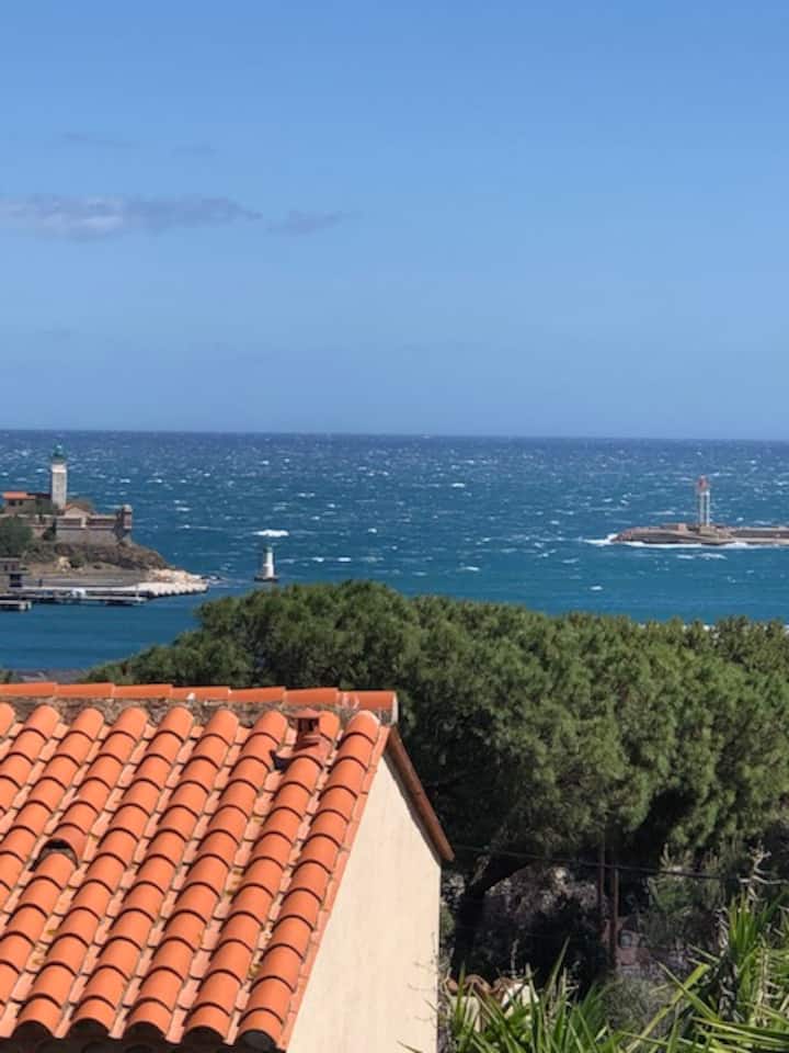 Port-vendres Appartement - Vue Mer/accès Piscine - Port-Vendres