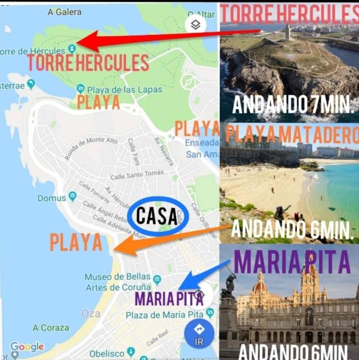 4minutos Andando Centro, Playas - Cambre