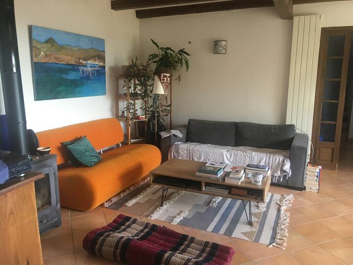 Appartement Indépendant Dans Maison Avec Piscine - Château de Sauvan