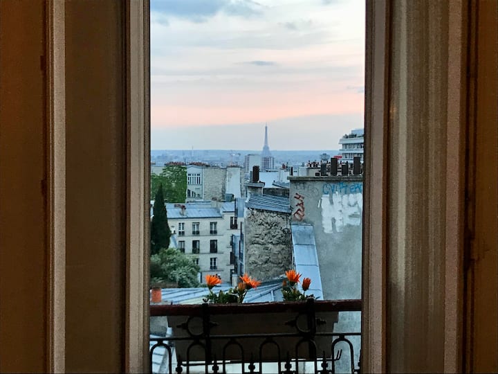 Bel Appartement Vue Tour Eiffel - Rue Saint-Maur