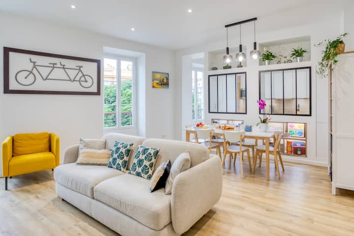 Stylish 3-bed Gem | Ac + 6 Min Walking To Harbor - Villefranche-sur-Mer