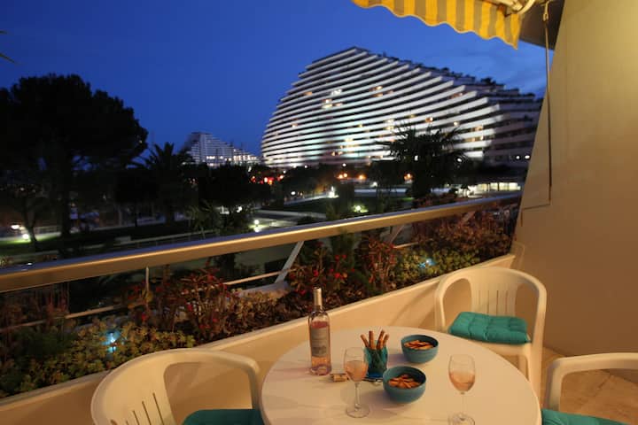 Côte D'azur
Studio Marina Baie Des Anges - Plage des Bouches du Loup