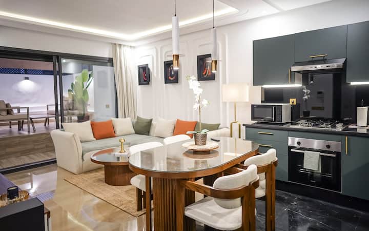 Cozy Flat: Home Cinema Inspired & Terrace - Casablanca