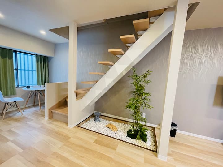 大阪梅田商業圈步行圈獨立豪華民居 初心之屋19號館first Choice No.19 - 이케다시