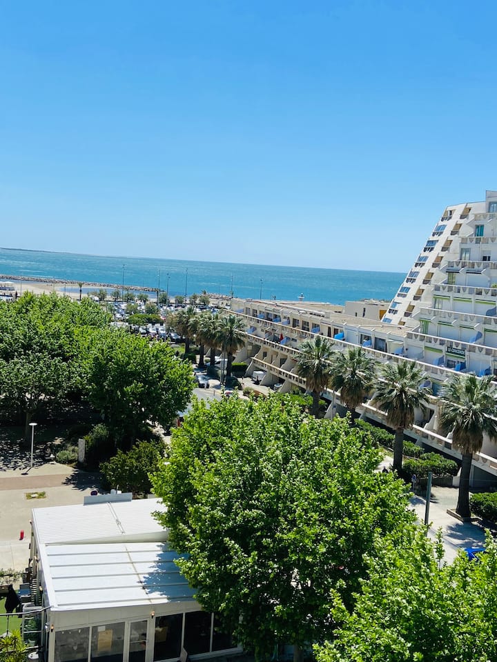 Magnifique Appartement Vue Mer-port, Clim, Parking - Plage du Grand Travers