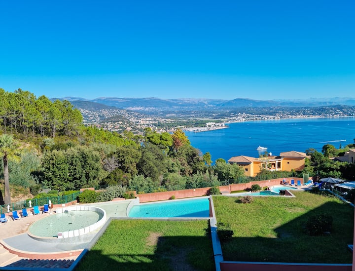 Appartement 3p Traversant Vue Mer Et Forêt - Théoule-sur-Mer