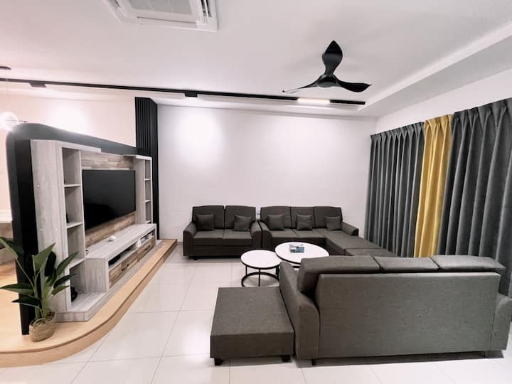 New 2-storey | 12-14 Pax | Sg. Abong | Cozy - Muar