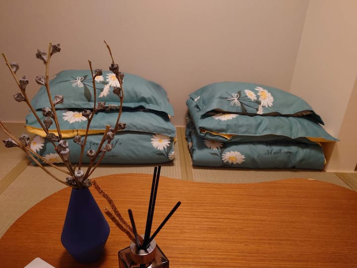 天下茶屋/日式双人间私人浴室108室/难波4分/机场直通35分钟 - 大阪市