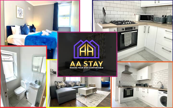 2 Bed Town Cntre Nr Theatre Free Park Wi Fi & Grdn - Aylesbury