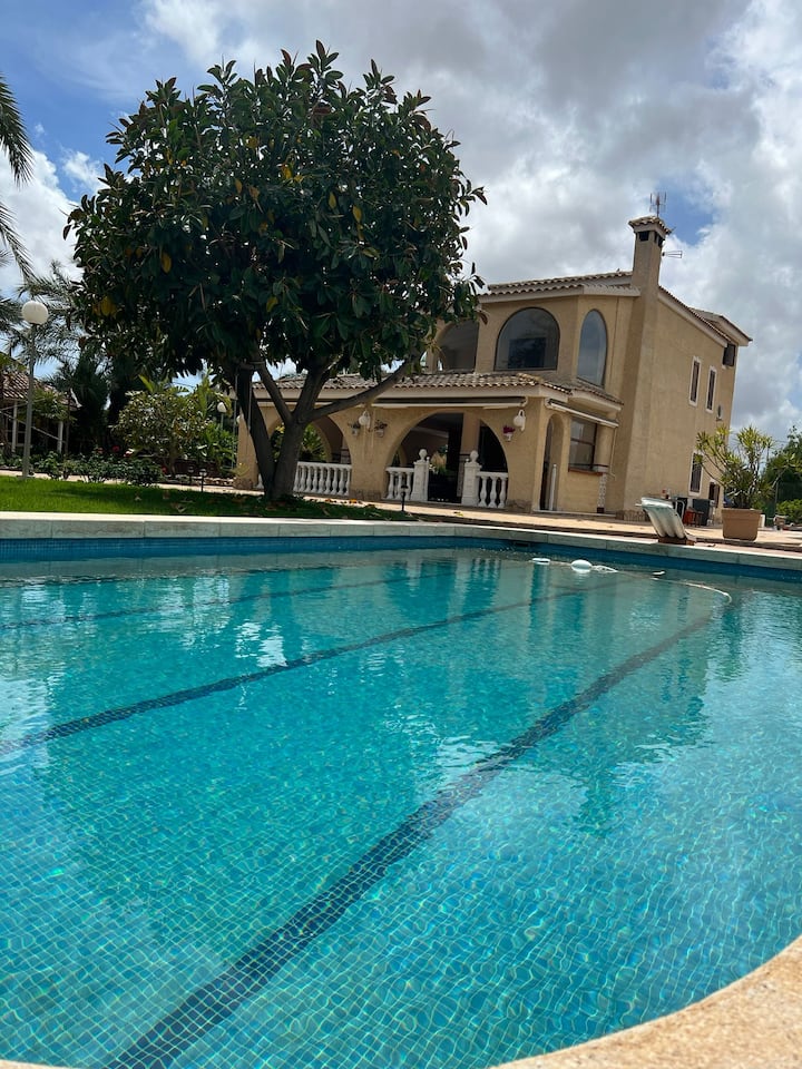 Villa Iluminada Con Chimenea Barbacoa Cerca Playa - Aspe